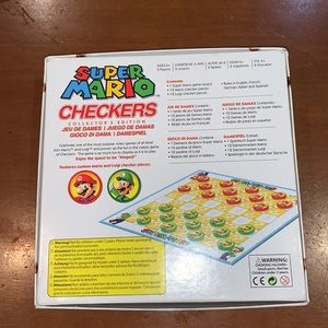Toys | Super Mario Checkers Board Game Bilingual Collectors Edition ...